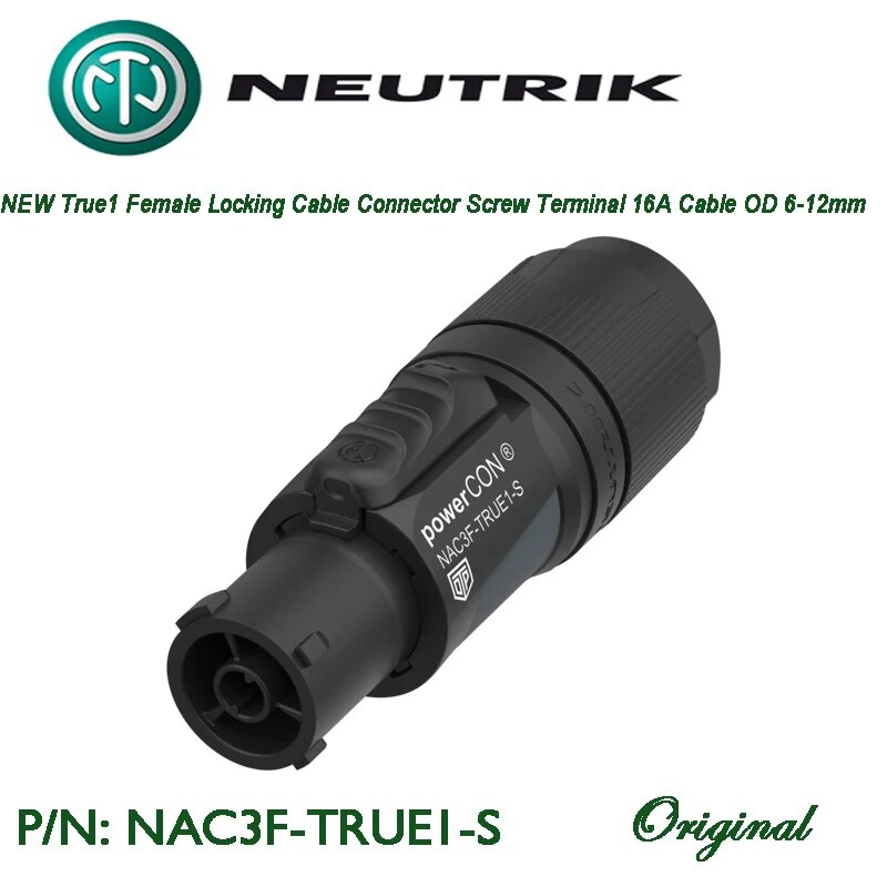 Neutrik Original powerCON TRUE1 TOP NAC3F-TRUE1-S разъем 10PCS NAC3F-TRUE1-S
