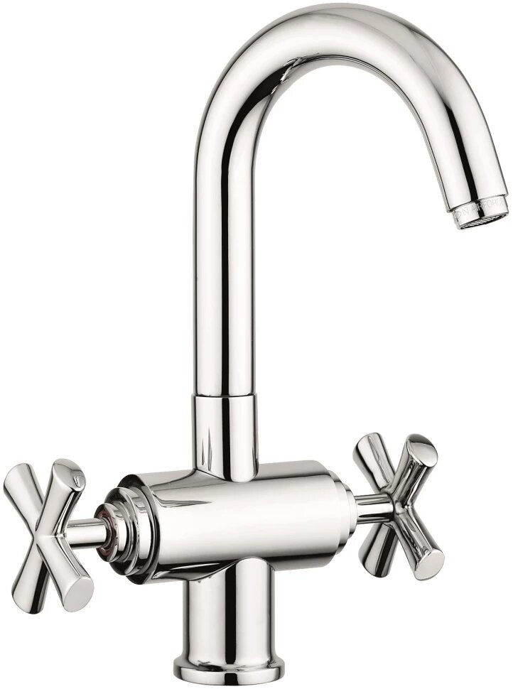 Смеситель для раковины Emmevi Spirit New 31003/CR с донным клапаном, хром