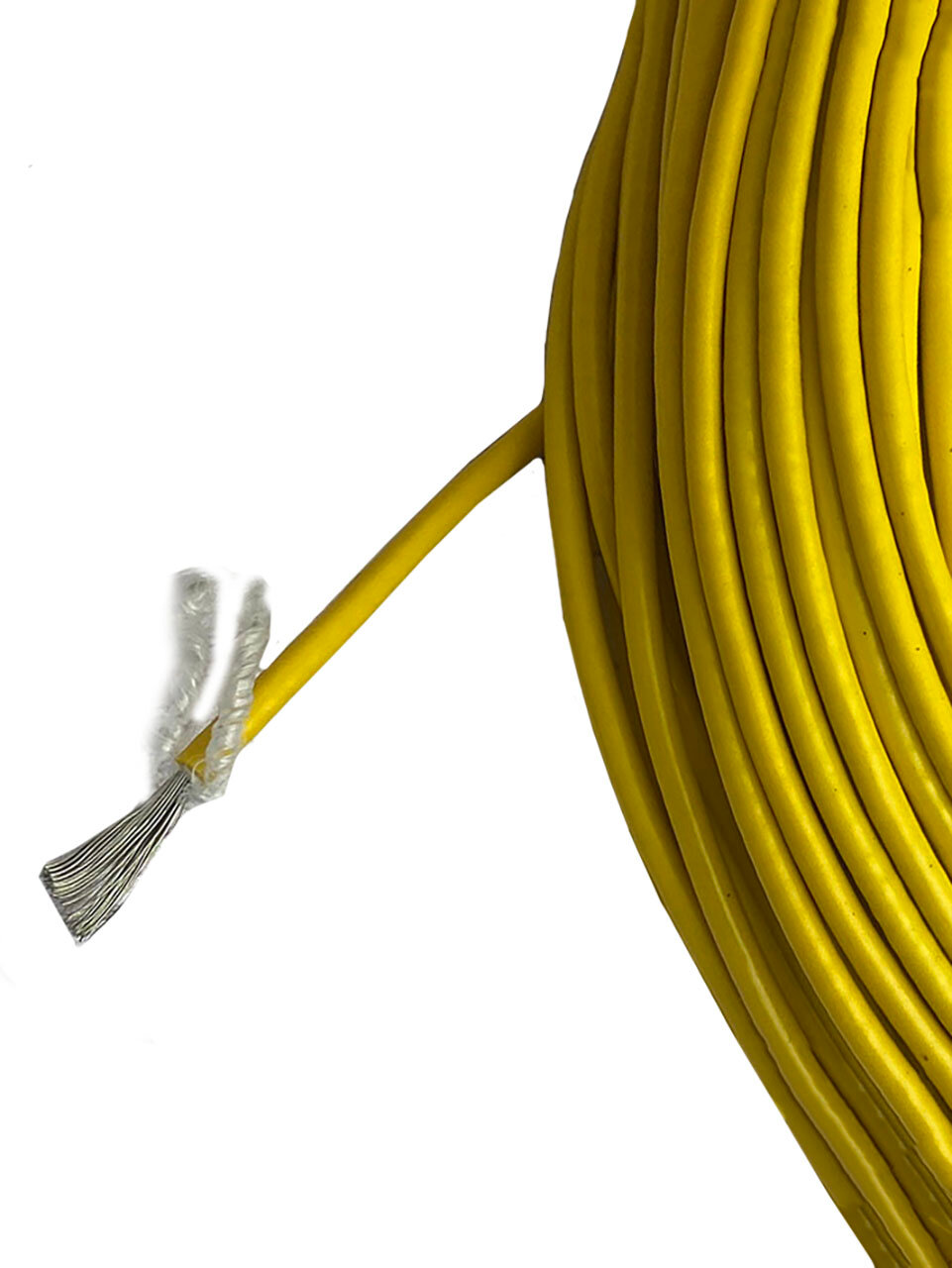 Провод медный монтажный мгшв 2,5 мм2, желтый, длина 10 метров