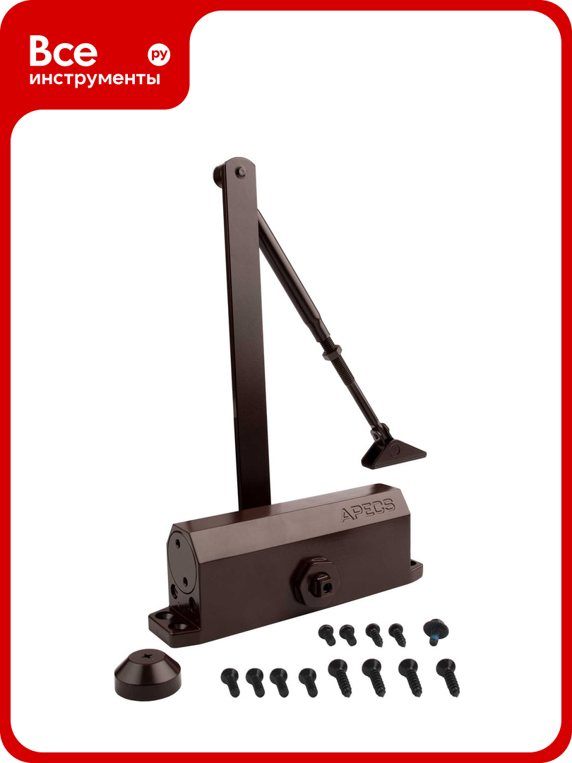 Доводчик дверной APECS DC-20.4/1050/100-A1-BR 21251, дверей весом
