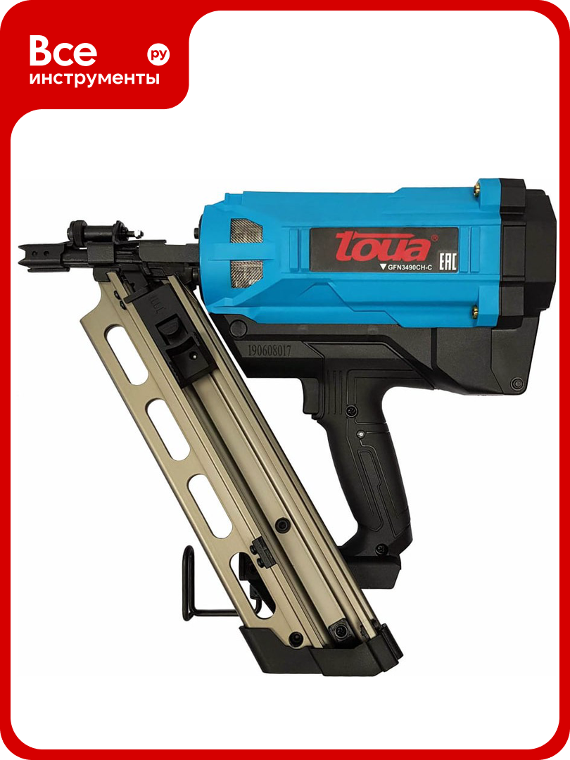 Гвоздезабивной инструмент по дереву TOUA GFN3490CH-С, Угол наклона кассеты гвоздей