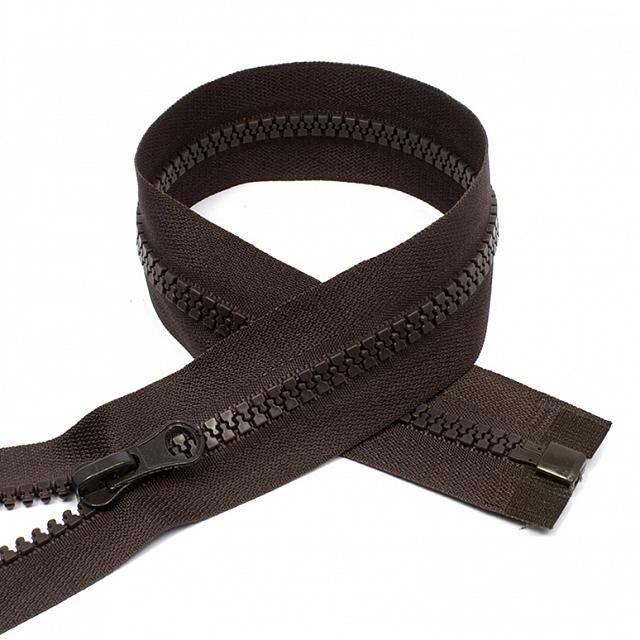 Молния MaxZipper трактор №5 1 замок 40см цв.304 т. коричневый 5 штук