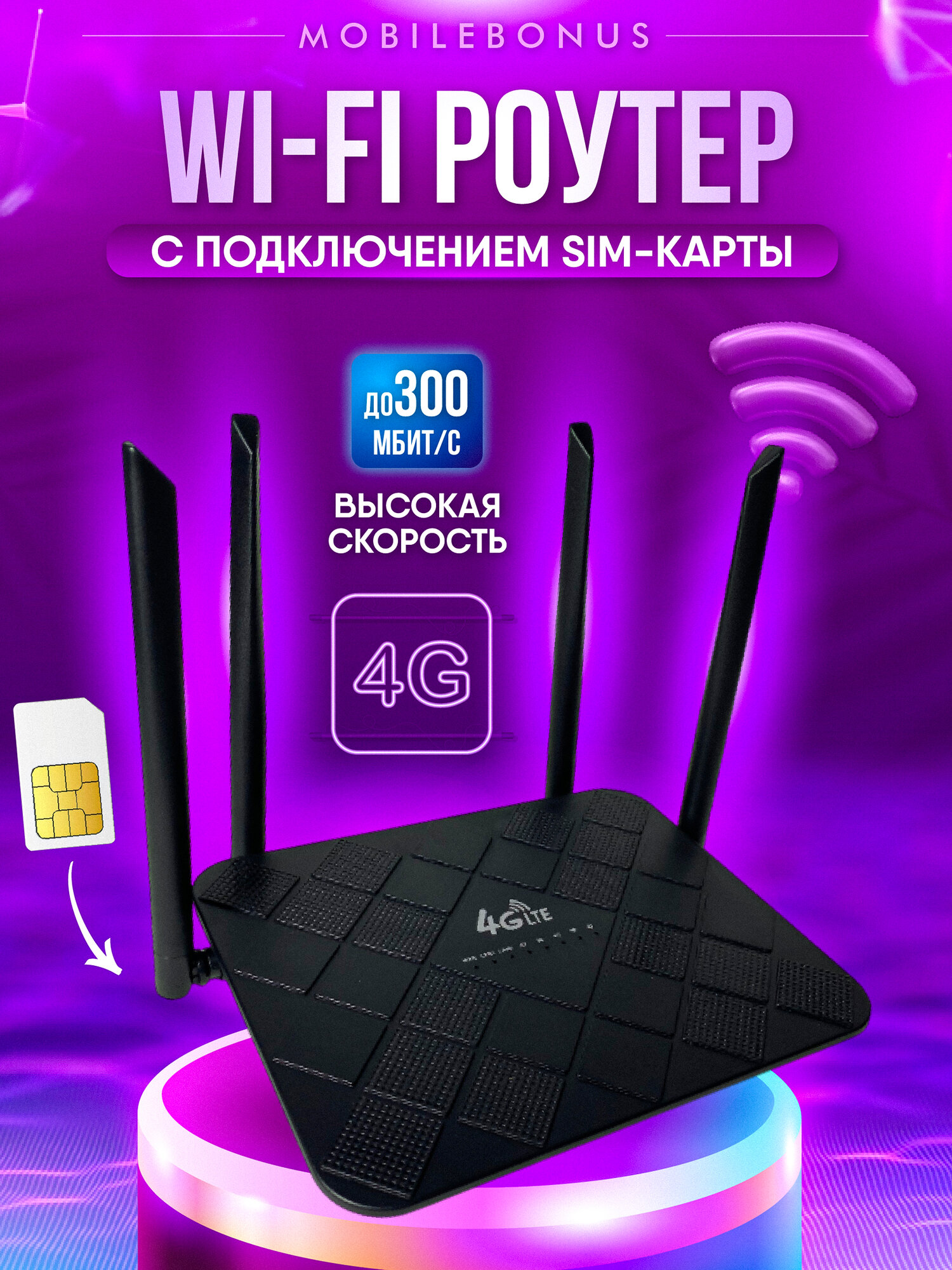 Роутер WiFi с сим картой 4G/5G LTE