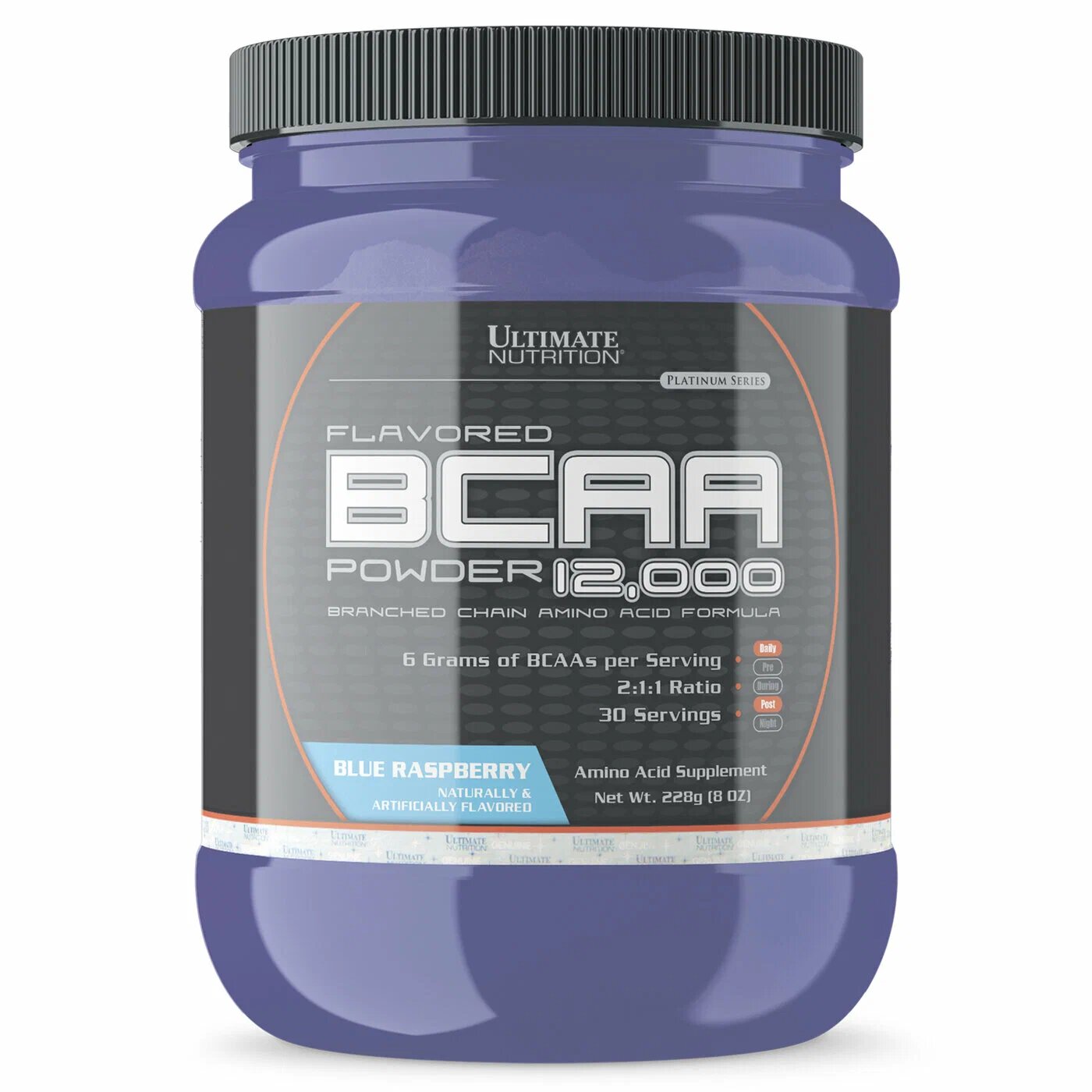 БАД, Ultimate Nutrition, БЦАА, BCAA Powder 12000, вкус ежевика, 228 гр.