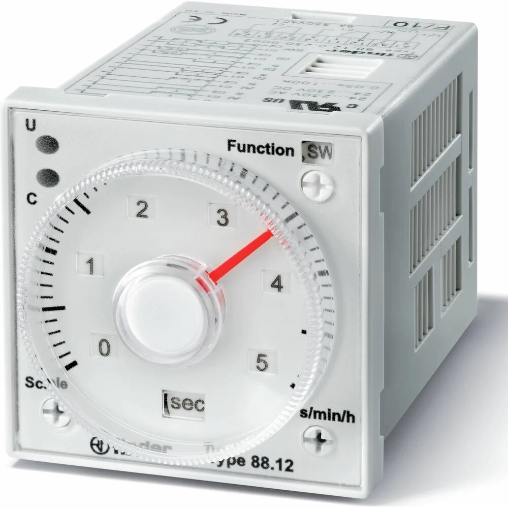 Finder, Универ, многофункц. реле времени для монт. на лицевую панель, 8 пин разъём; , 881202300002