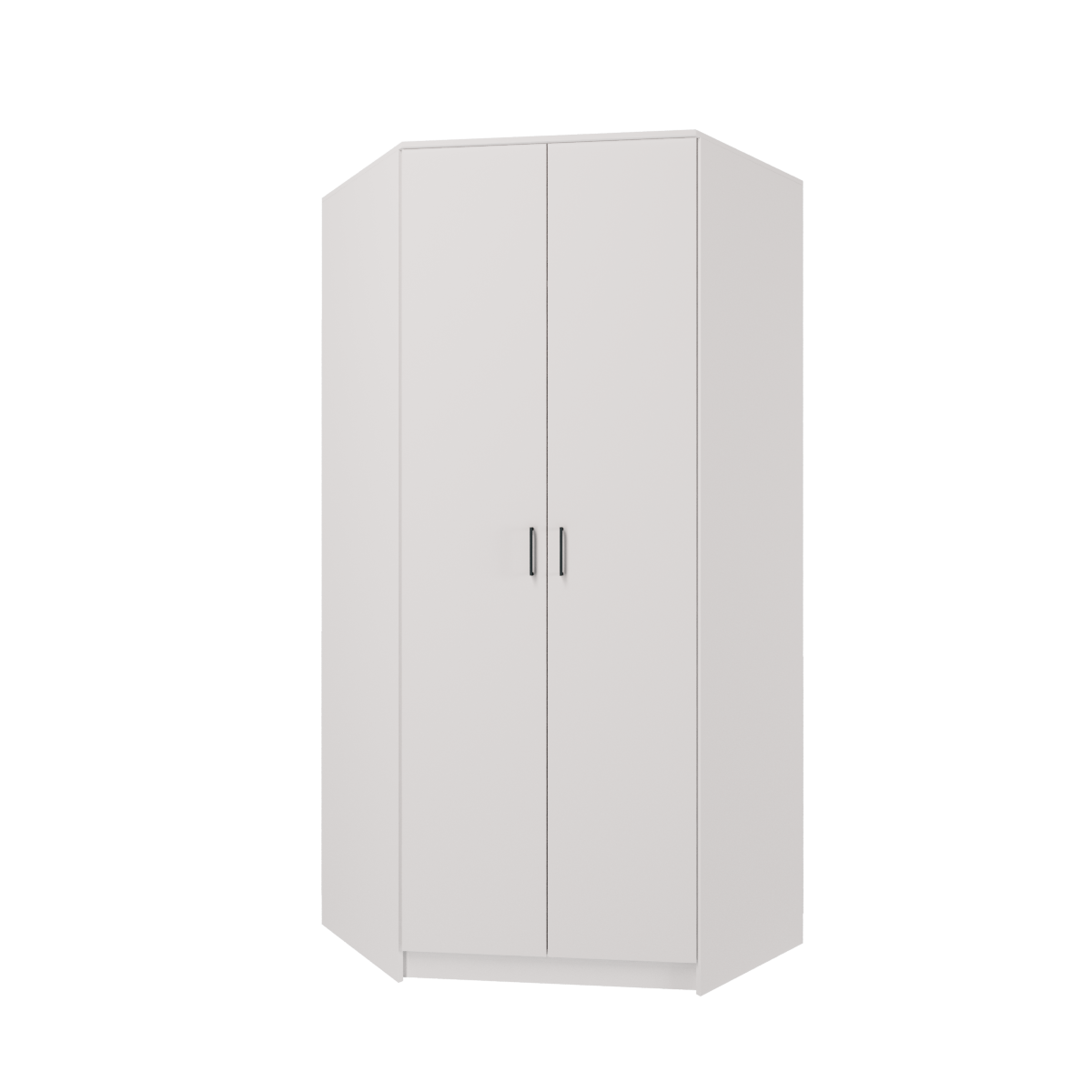 Шкаф для одежды распашной угловой Фреш-6-2, Белый, 1100х1100х2400 мм, для детской
