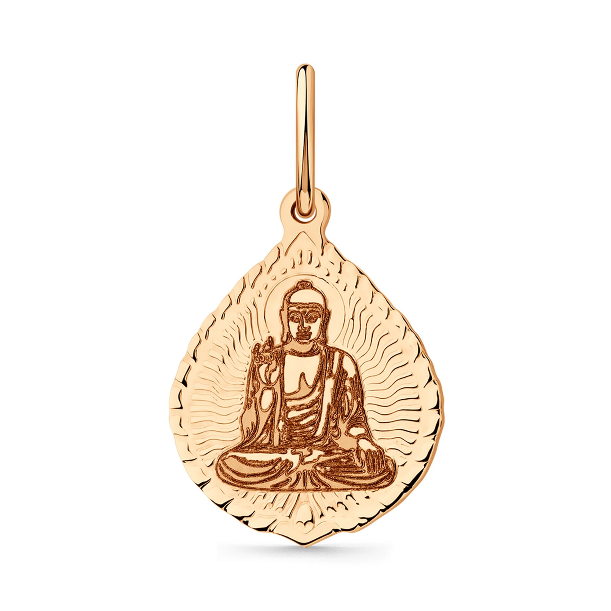 Подвеска, красное золото, 585 проба