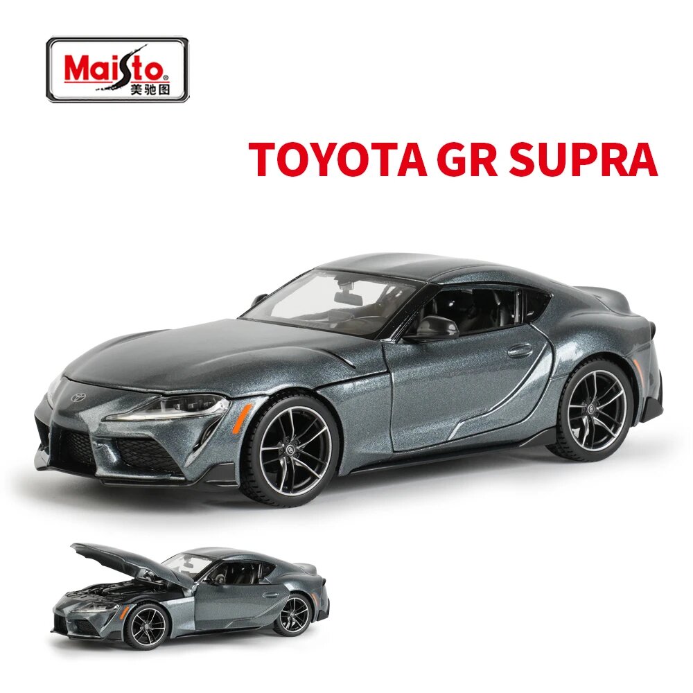 Maisto Toyota GR Supra, серый, 1:24