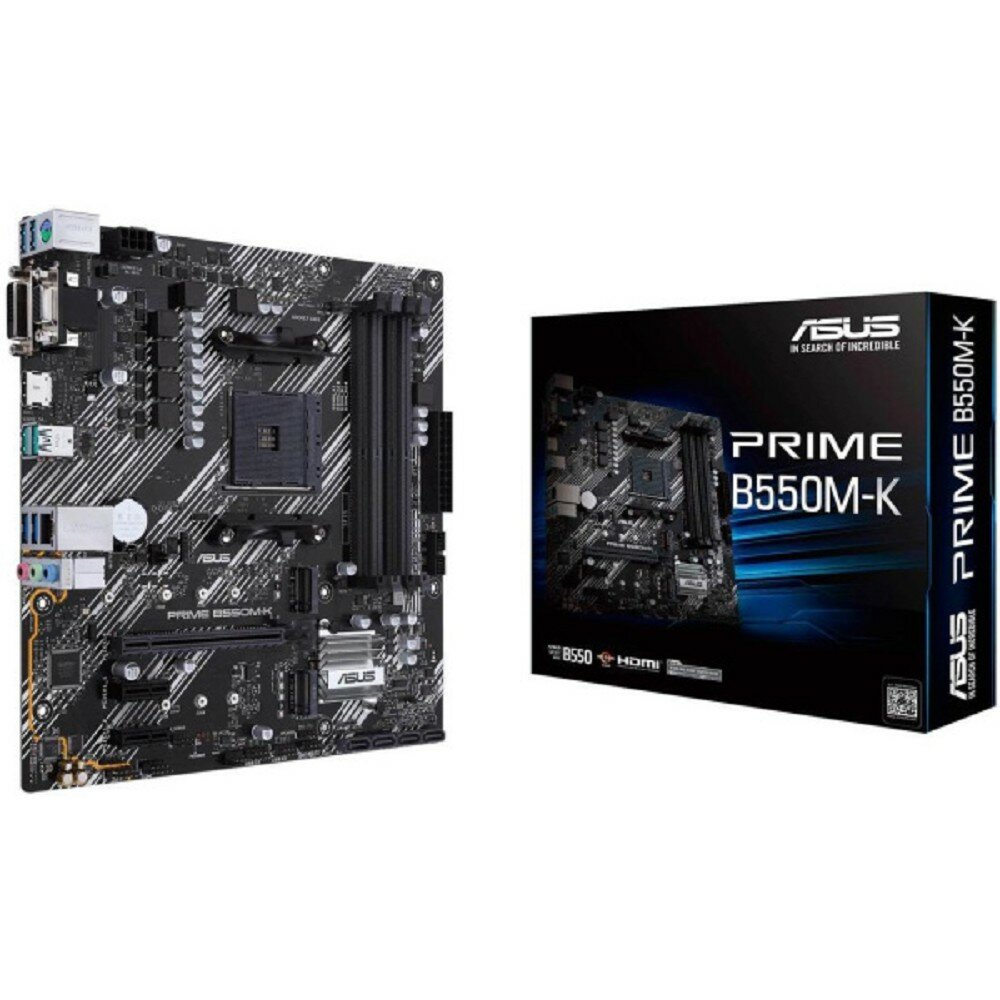 ASUS Материнская плата PRIME B550M-K Socket AM4 4хDDR IV 2хM.2