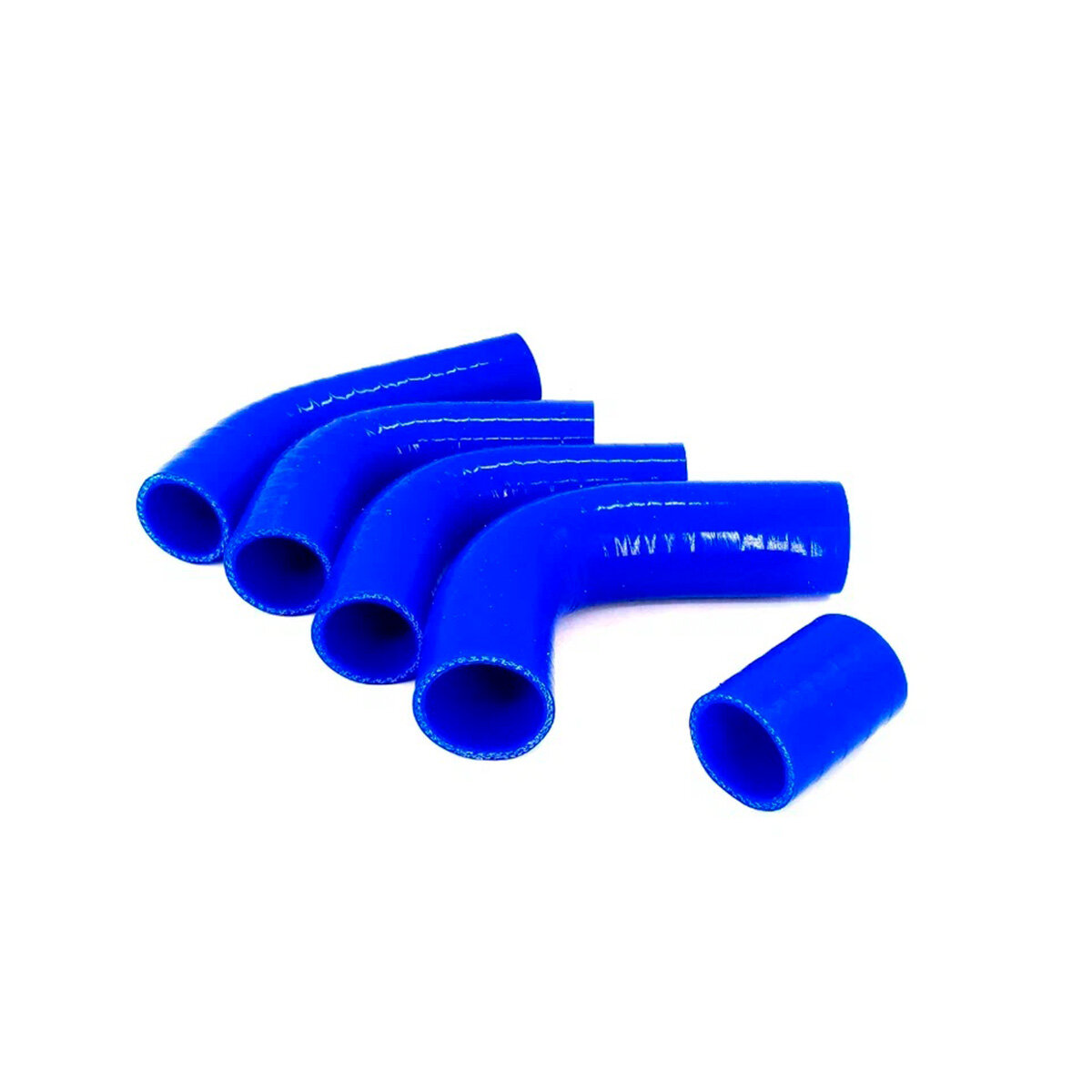 Патрубки радиатора для а/м Газель 3302 дв.405 Евро-2 (к-т 5шт) силикон (синий)