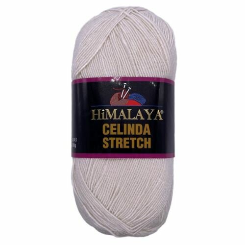 Пряжа Himalaya Celinda stretch 212-02 светло бежевый (100г/430м, упаковка 5 мотков)