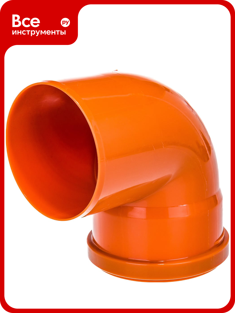Отвод наружной канализации RTP 110 мм, 87 градусов 36653
