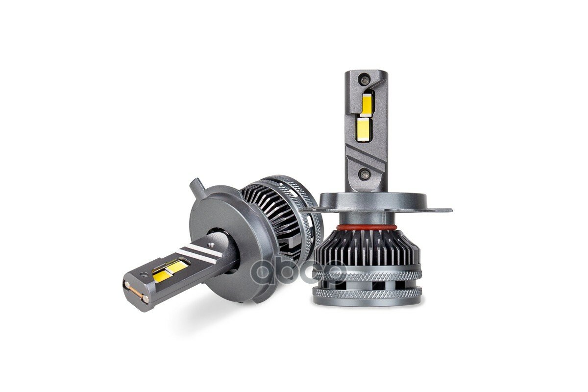 Светодиодная лампа H4/H19 12v 50w (P43t) Kraft Pro All Weather, 2 шт. в комплект Kraft арт. KT700148