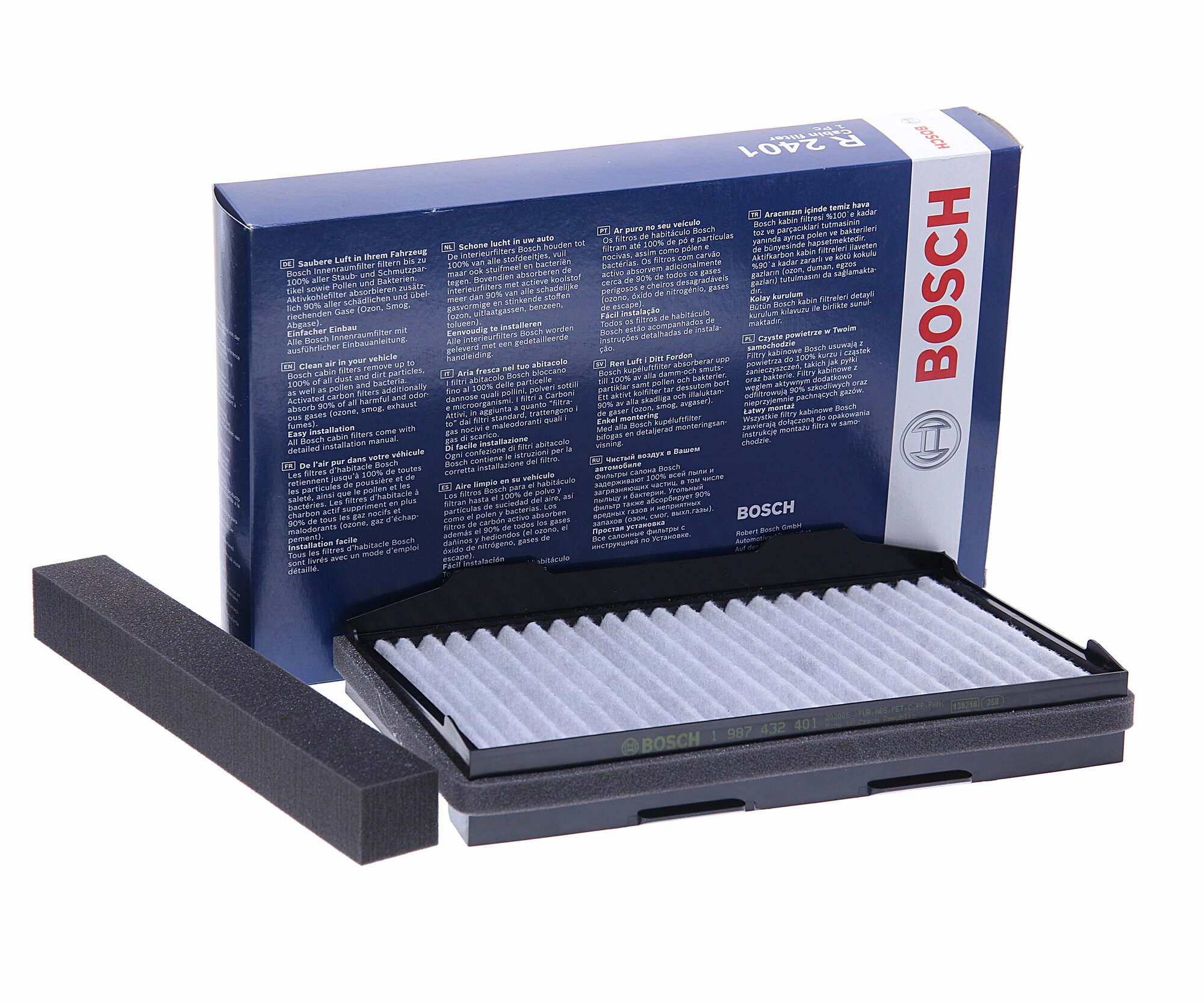 Фильтр воздушный салона SAAB 9-5 угольный BOSCH / Арт. 1987432401