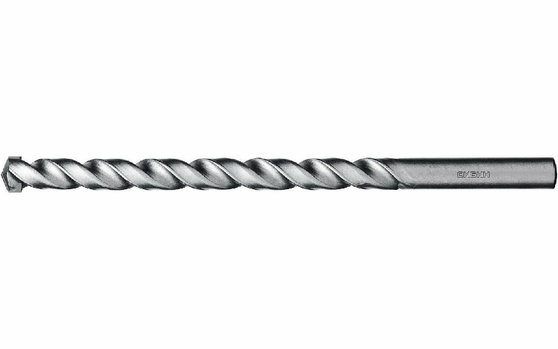 Сверло по бетону СИБИН диаметр 6 мм длина 200 мм для работ по бетону граниту камню кирпичу с наконечником ВК8