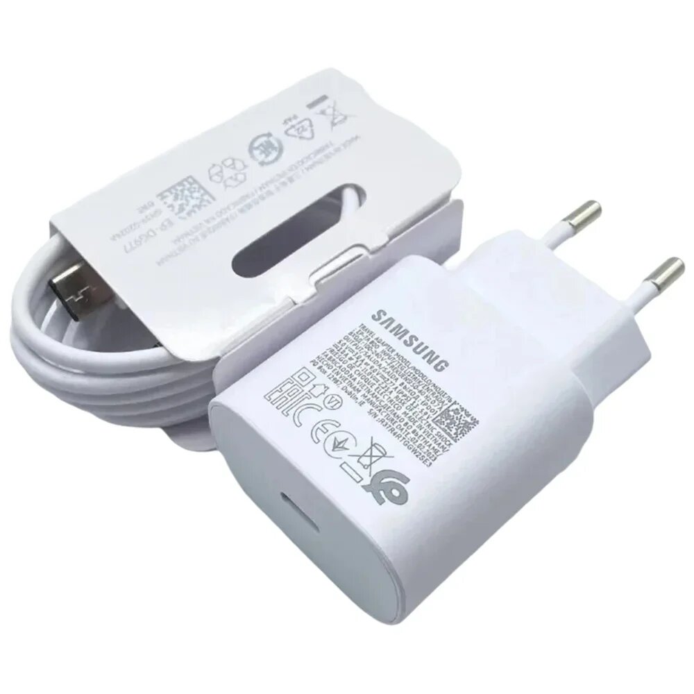 Samsung Зарядное устройство 25W EU, White, с кабелем