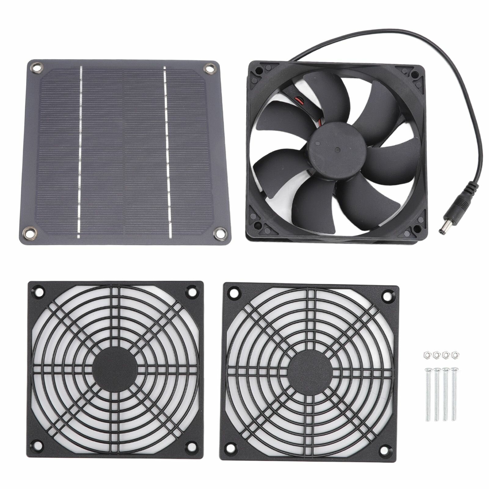 Вт вытяжной вентилятор на солнечной энергии, уличный портативный вентилятор для теплицы, дома для домашних животных, собаки, курицы