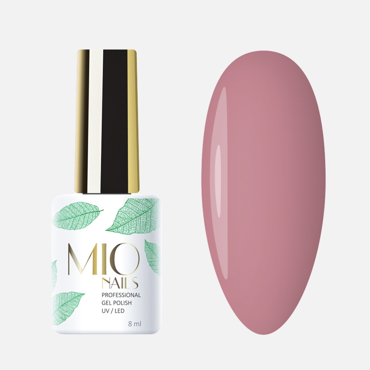 Гель-лак MIO Nails №A-10 Блаженство 8 мл приглушённый розовый с персиковым подтоном