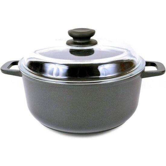 Кастрюля Tima "Шеф" 3 л, 22 см, с крышкой, индукция, алюминий (К301ІС)