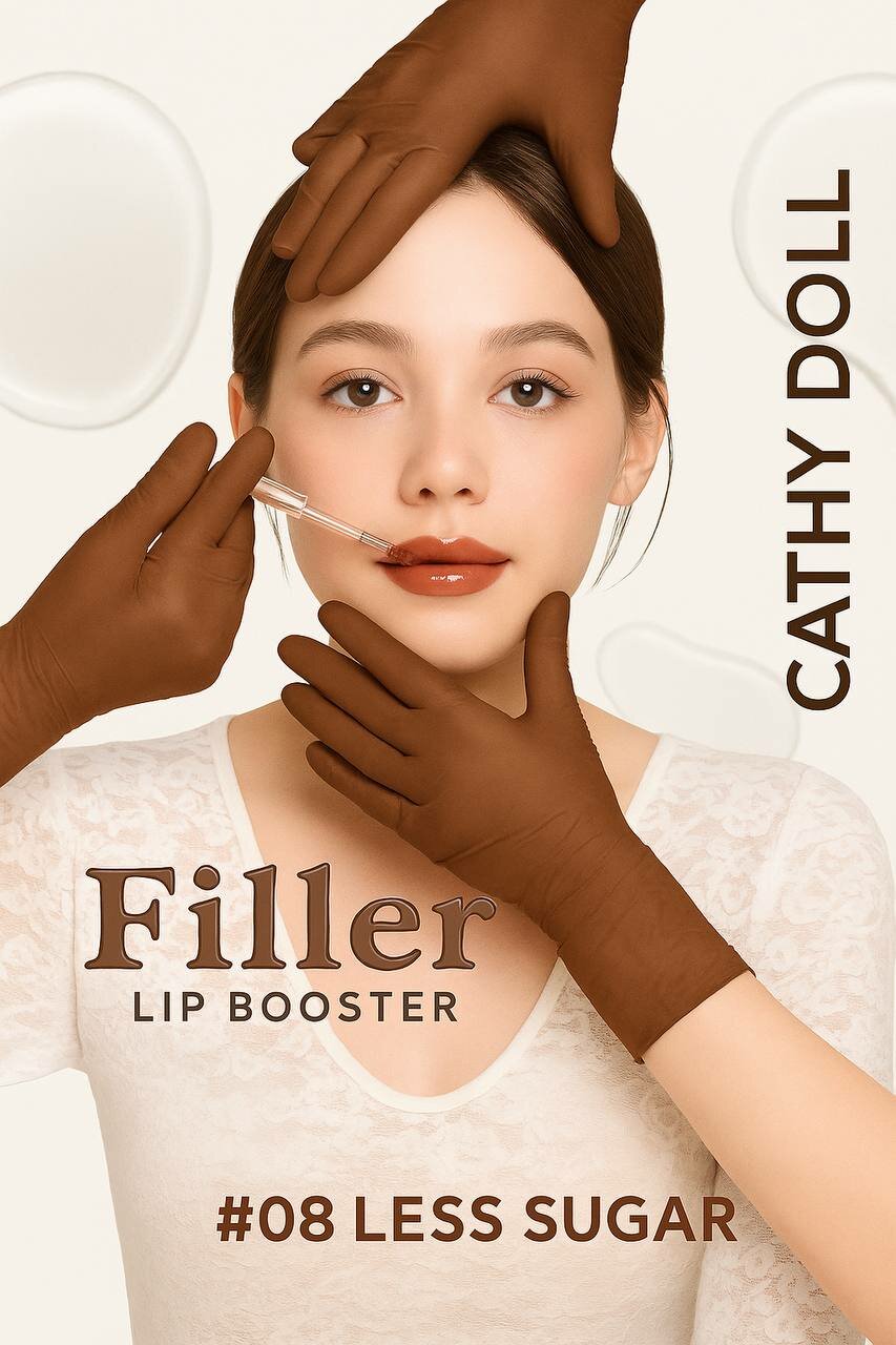 Cathy Doll Filler Глянцевый стойкий Блеск-тинт для губ #08