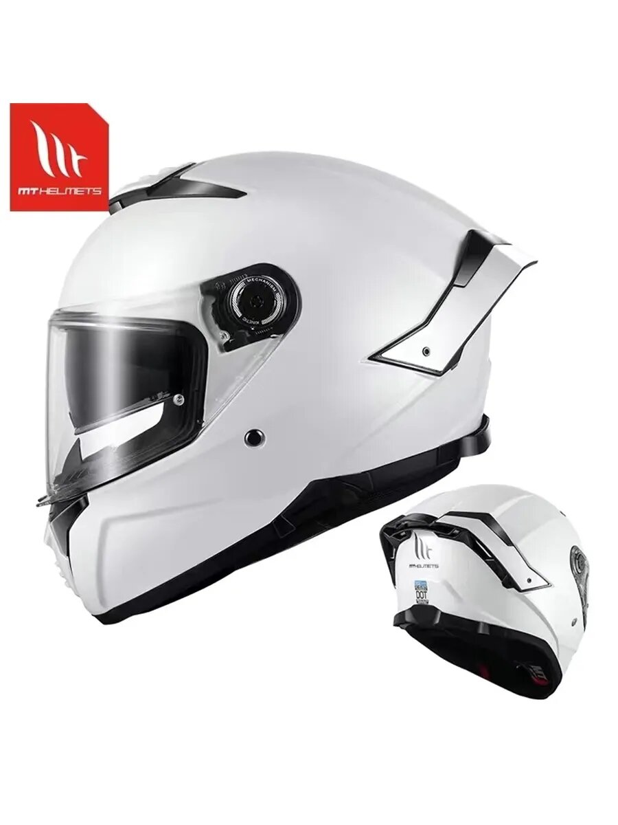MTHELMETS Top 4 Мотоциклетный шлем с двойной линзой