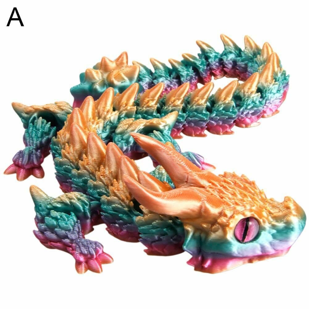 Игрушка огненный дракон, напечатанная на 3D-принтере,31.5cm