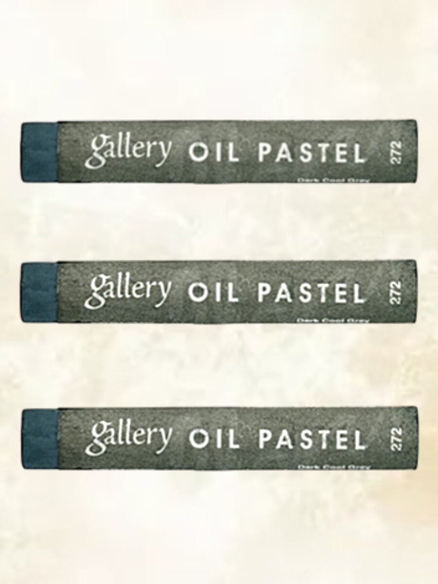Пастель масляная мягкая профессиональная MUNGYO Gallery Тёмный холодный серый №272 (3шт)