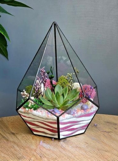 Набор для создания флорариума "Каменная Роза в Капле" King Florik, инструкция с иллюстрациями