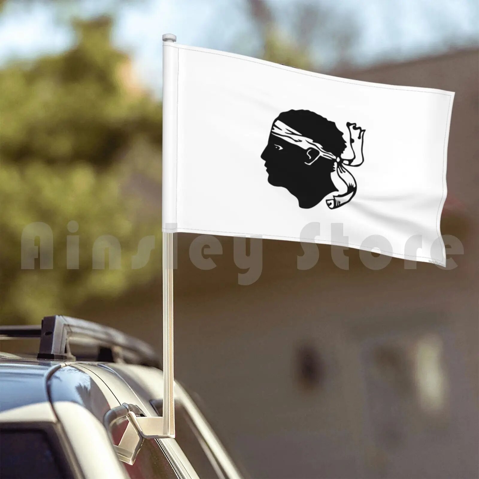 Флаг Корсики 12x18in 30x45cm, Car Flag