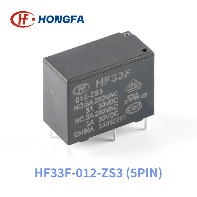 5 шт. электромагнитное реле HF33F HF33F-012-ZS3