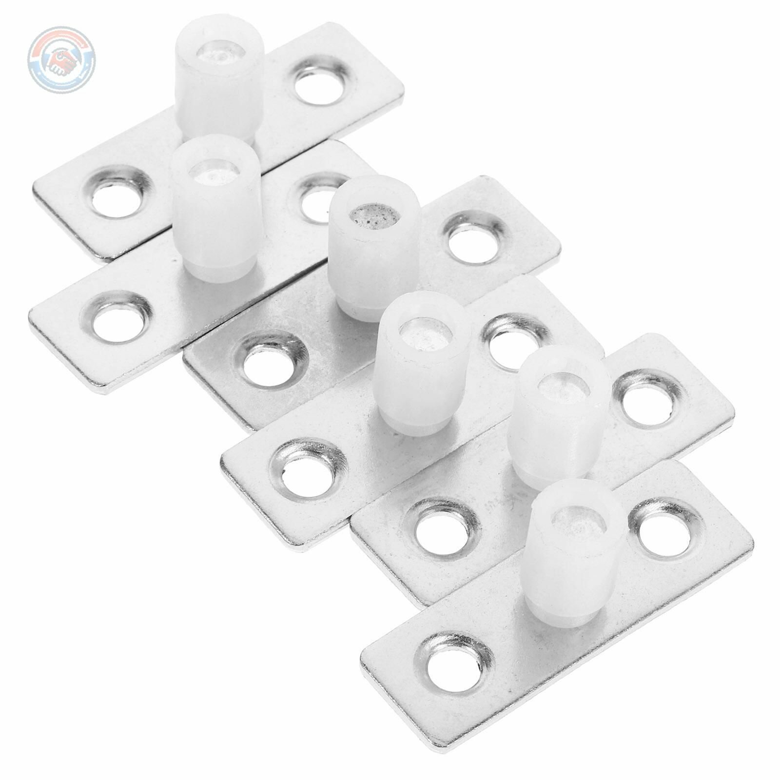 Опорные планки для раздвижных дверей шкафа, нижнее крепление, комплект 6 шт, плавный ход, бесшумность, универсальная фурнитура