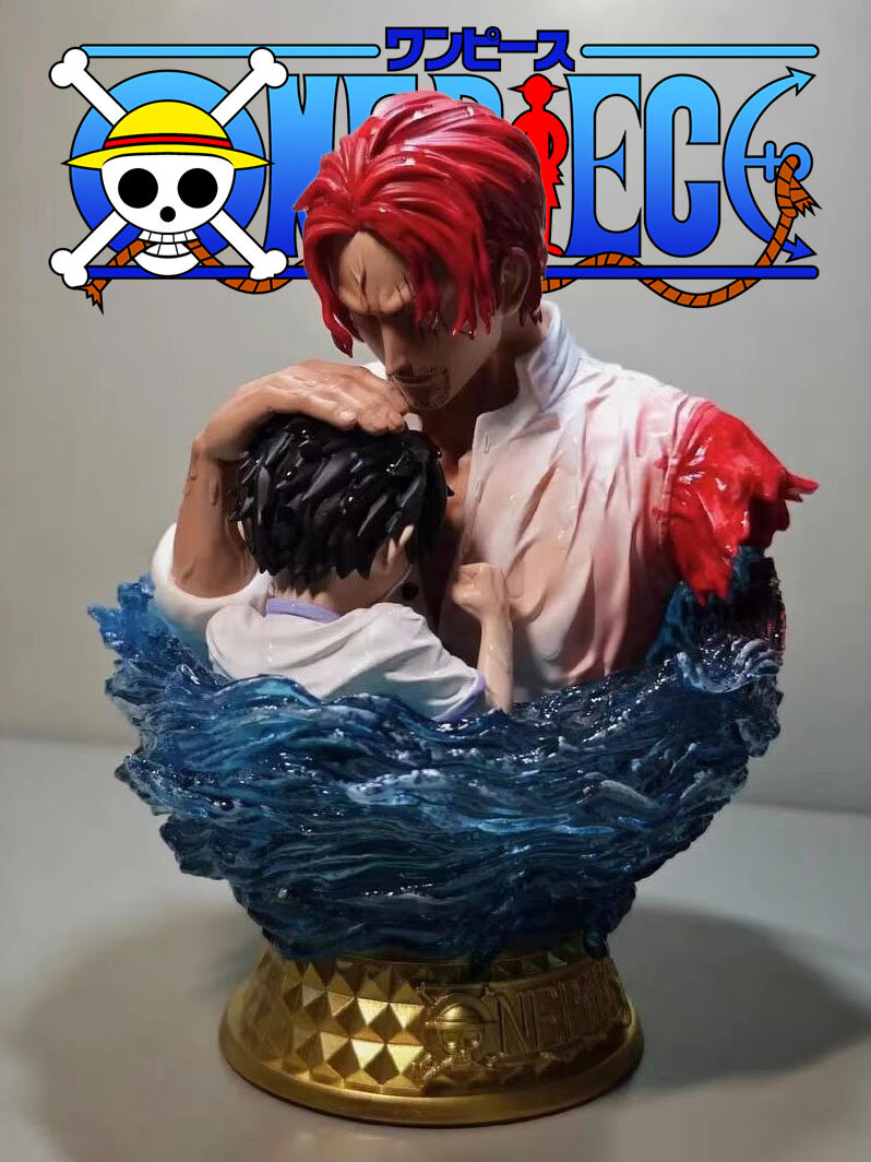 Бюст "One Piece" Луффи, Шанкс, коллекционный, 13 см, пластик