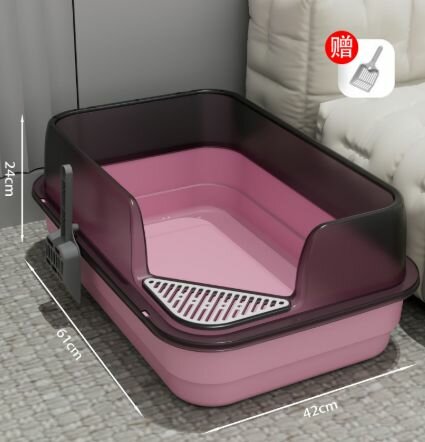 61x42x24см Лоток для кошек большой, Туалет для кошек с совочком