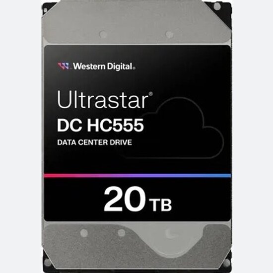 Жесткий диск Western Digital 3,5" 20.0TB SATA 6Gb/s 512MB 7200RPM WD Ultrastar DC HC555 (WUH722020CLE604)