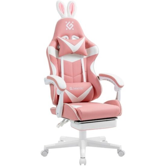 Кресло геймерское Defender Irifi розовый, класс 4, PU, подножка