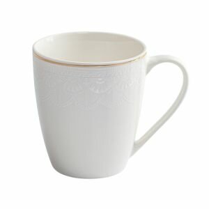 Кружка Fioretta White lace, 360 мл, фарфор