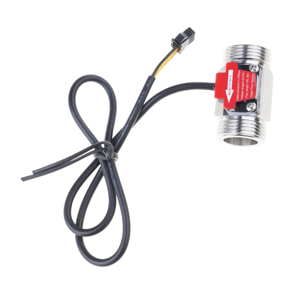 Счетчик жидкости 1-30Л/мин Датчик расхода DN20 Расходомер из Нержавеющей стали Расходомер Расхода воды Внешняя Резьба