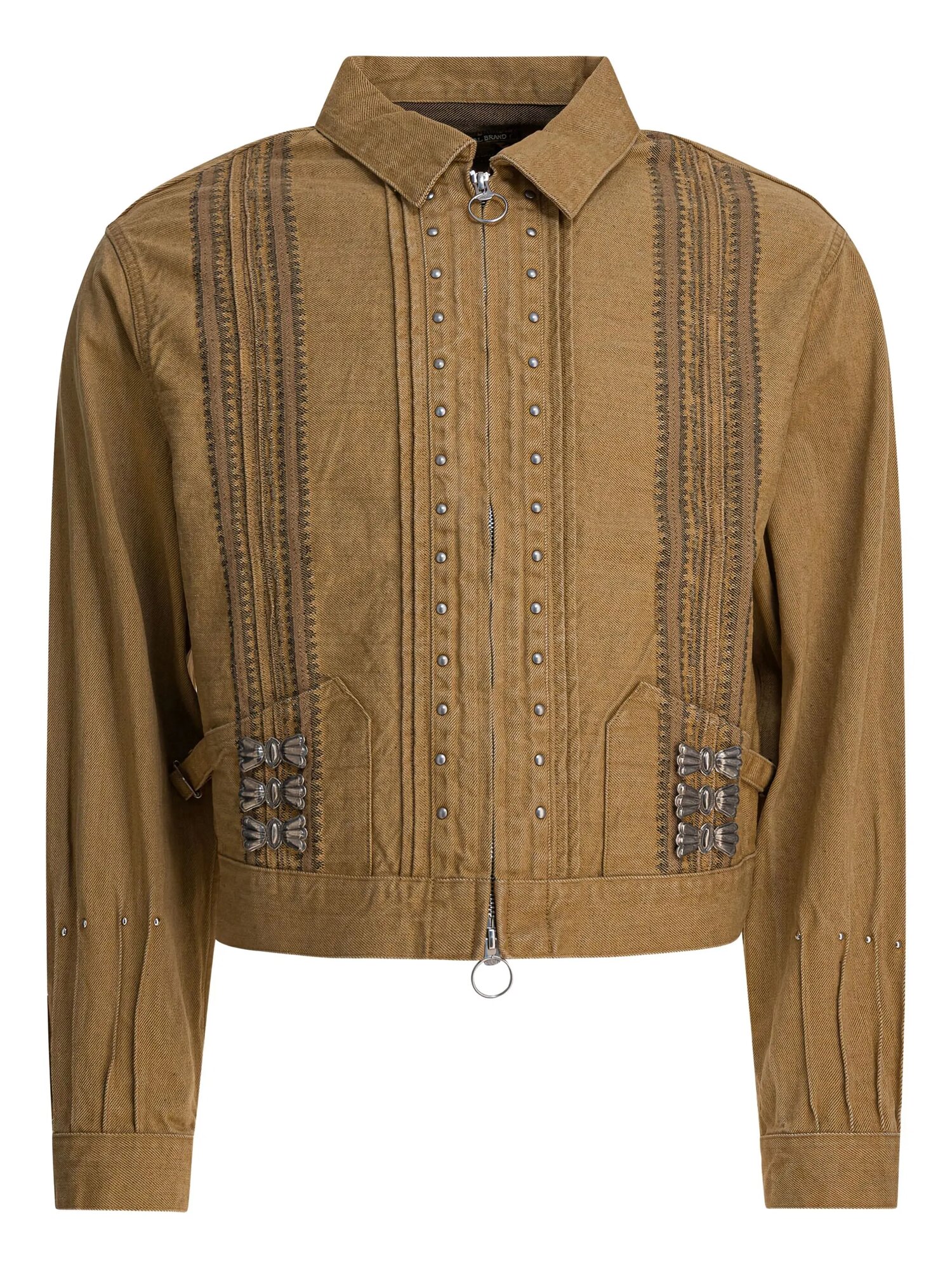 Куртка KAPITAL Pleated studded jacket