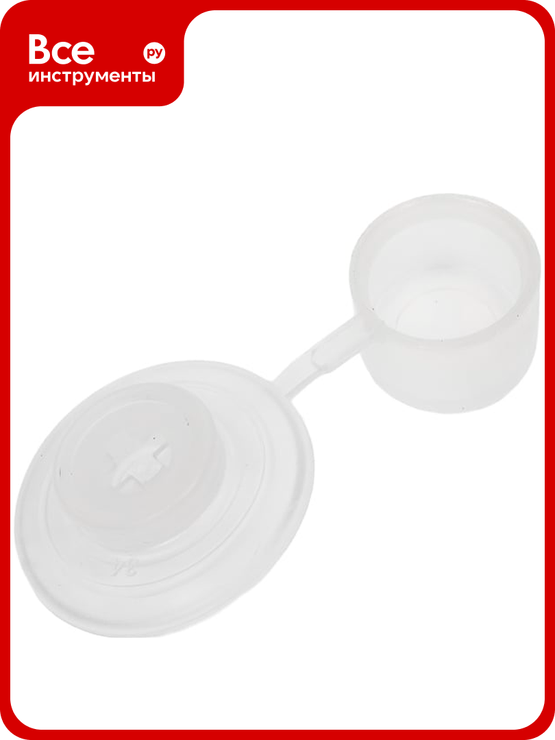 Шайба накрепко для поликарбоната с колпачком бесцветная 750 шт. 205502