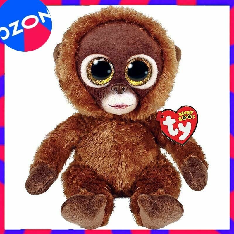 TY Beanie Boo's Симпатичная обезьянка 6 дюймов 15 см-.