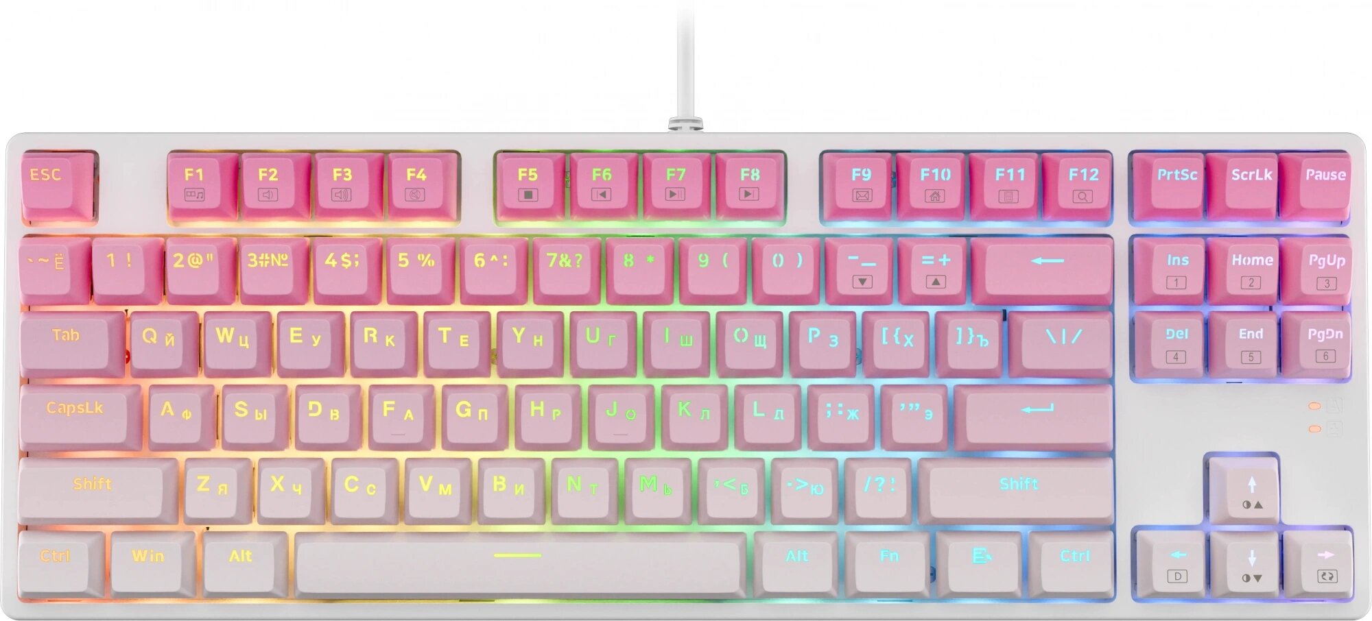 71878 / Клавиатура Redragon Cass, розовый [71878]