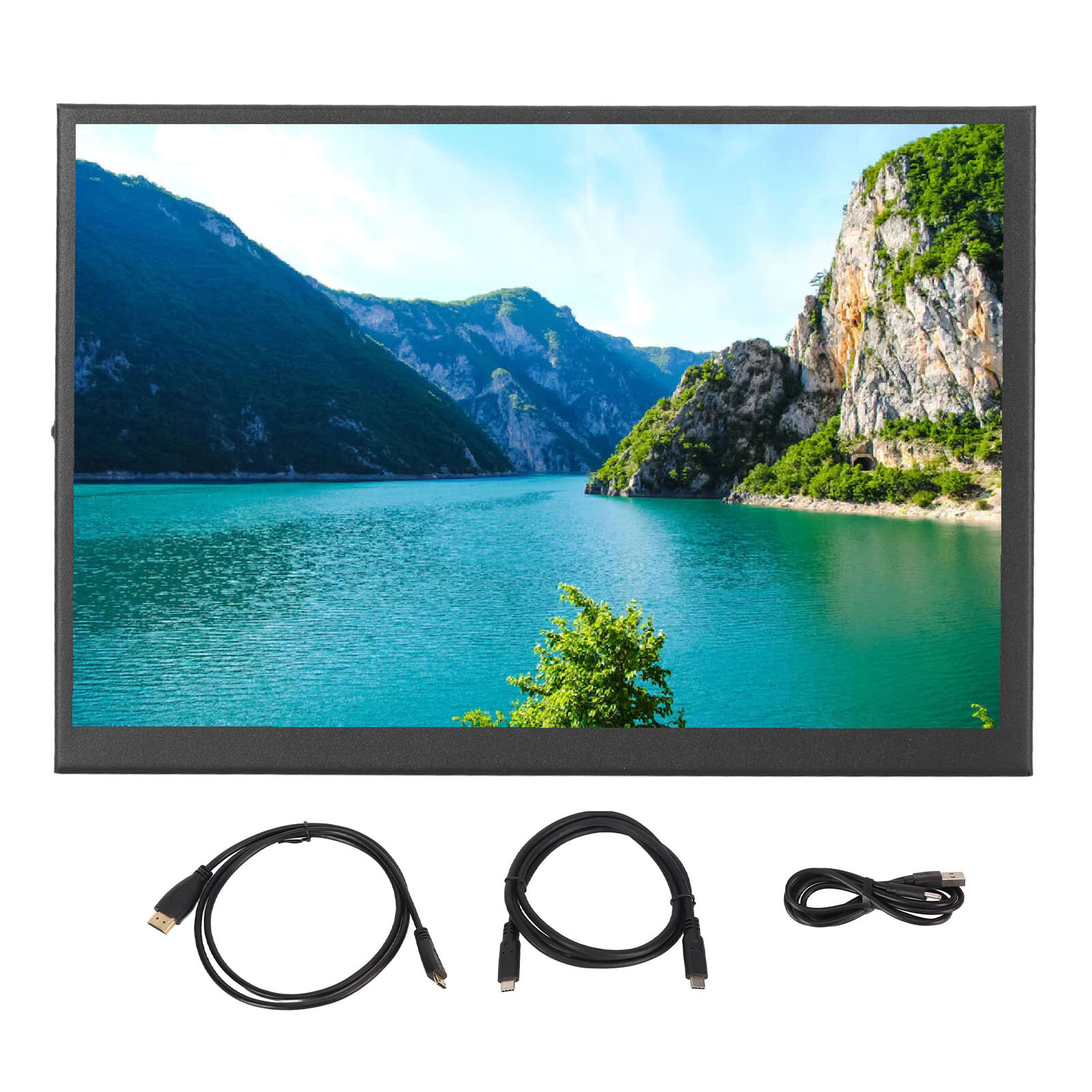 ЖК -сенсорный монитор с сенсорным экраном 8.9 дюймов 1920x1200 160 градусов Полный вид ЖК -дисплей сенсорного экрана для RPI 4 3 2 Zero B B+ A