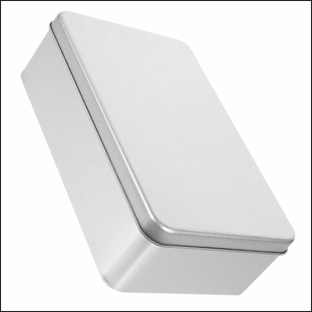 Стильная жестяная премиум коробка для хранения печенья и продуктов 18 на 11 на 5.5 см