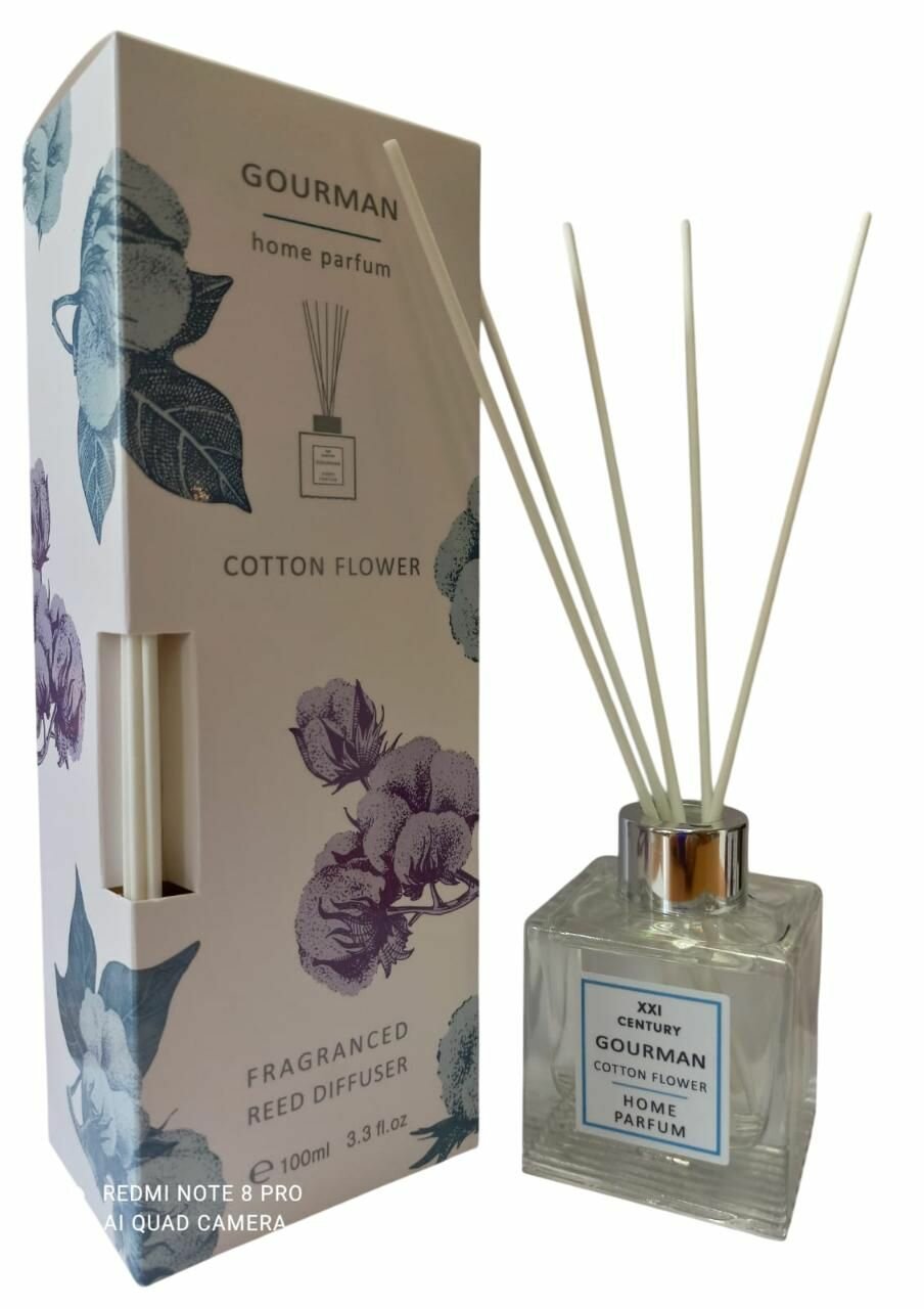 Декоративный ароматизатор GOURMAN парфюм XXI века, Cotton Flower, 100 мл