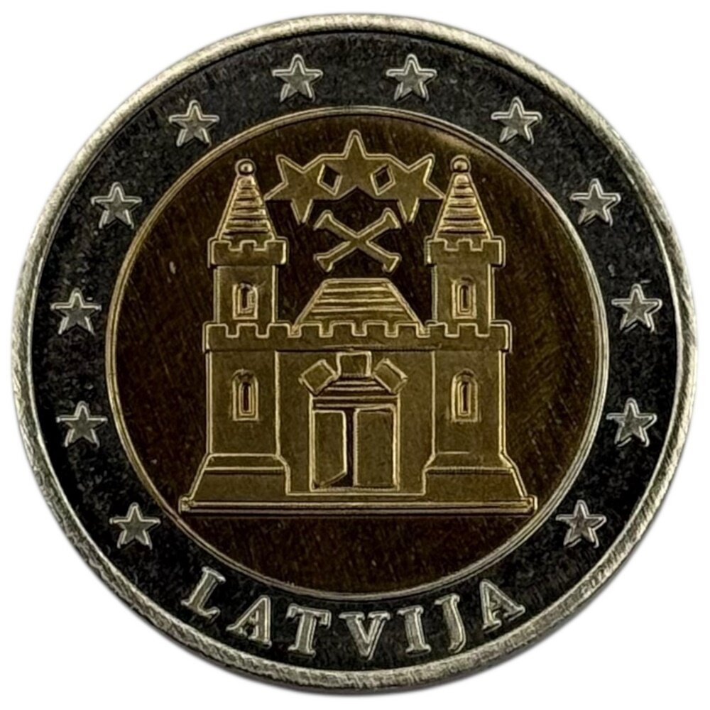 Латвия 2 евро 2006 г. Specimen (Проба)