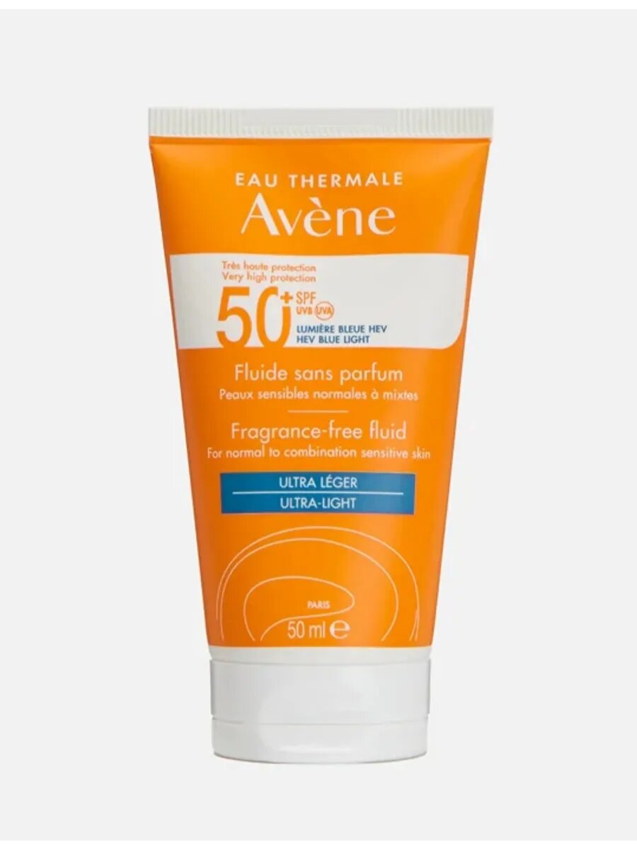 Солнцезащитный флюид spf50+ EAU THERMALE AVENE sun