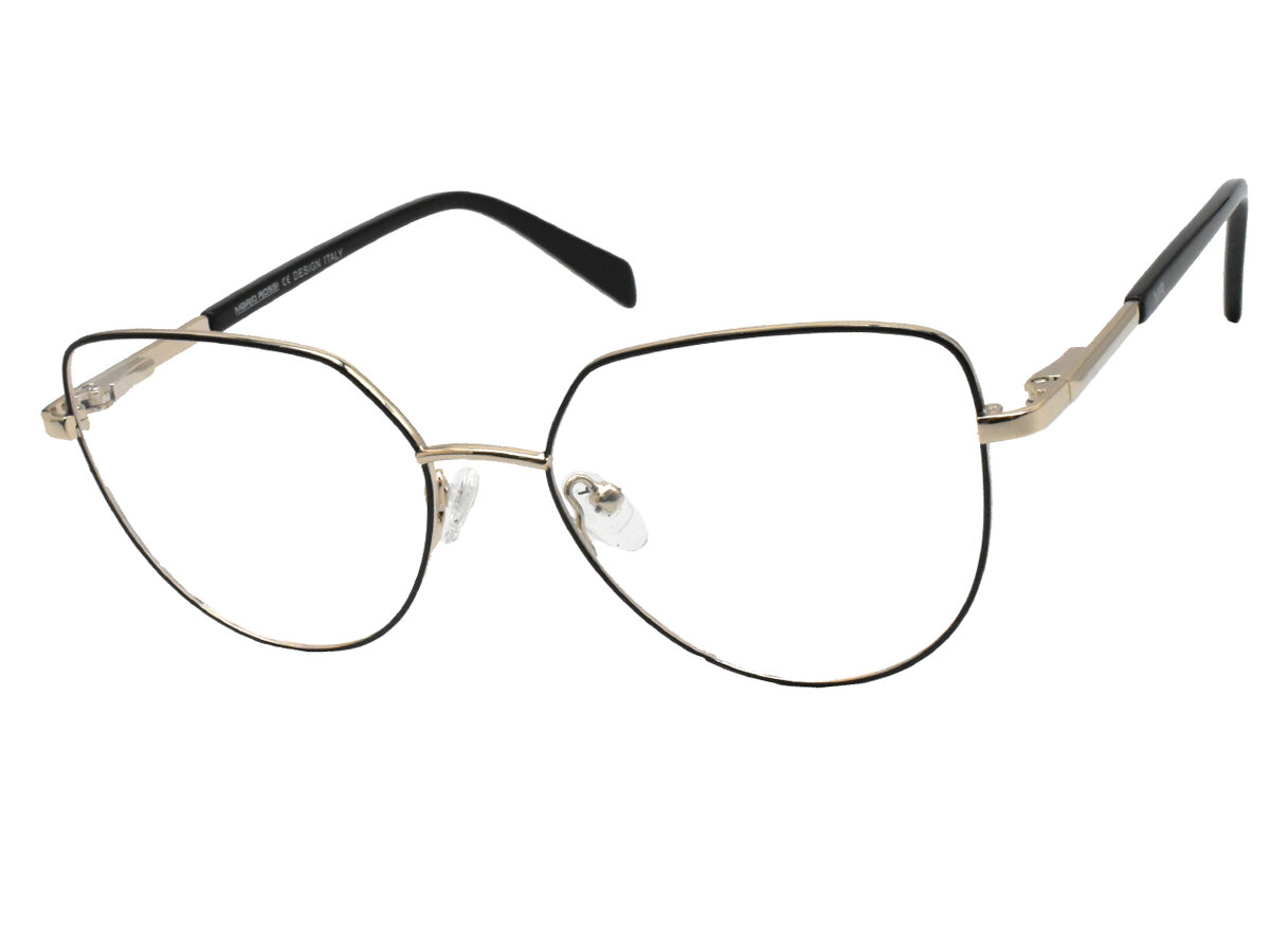 Оправа для очков Mario Rossi MR 12-304 17 пол Женский форма оправы Кошачий глаз цвет оправы Золотой, Чёрный