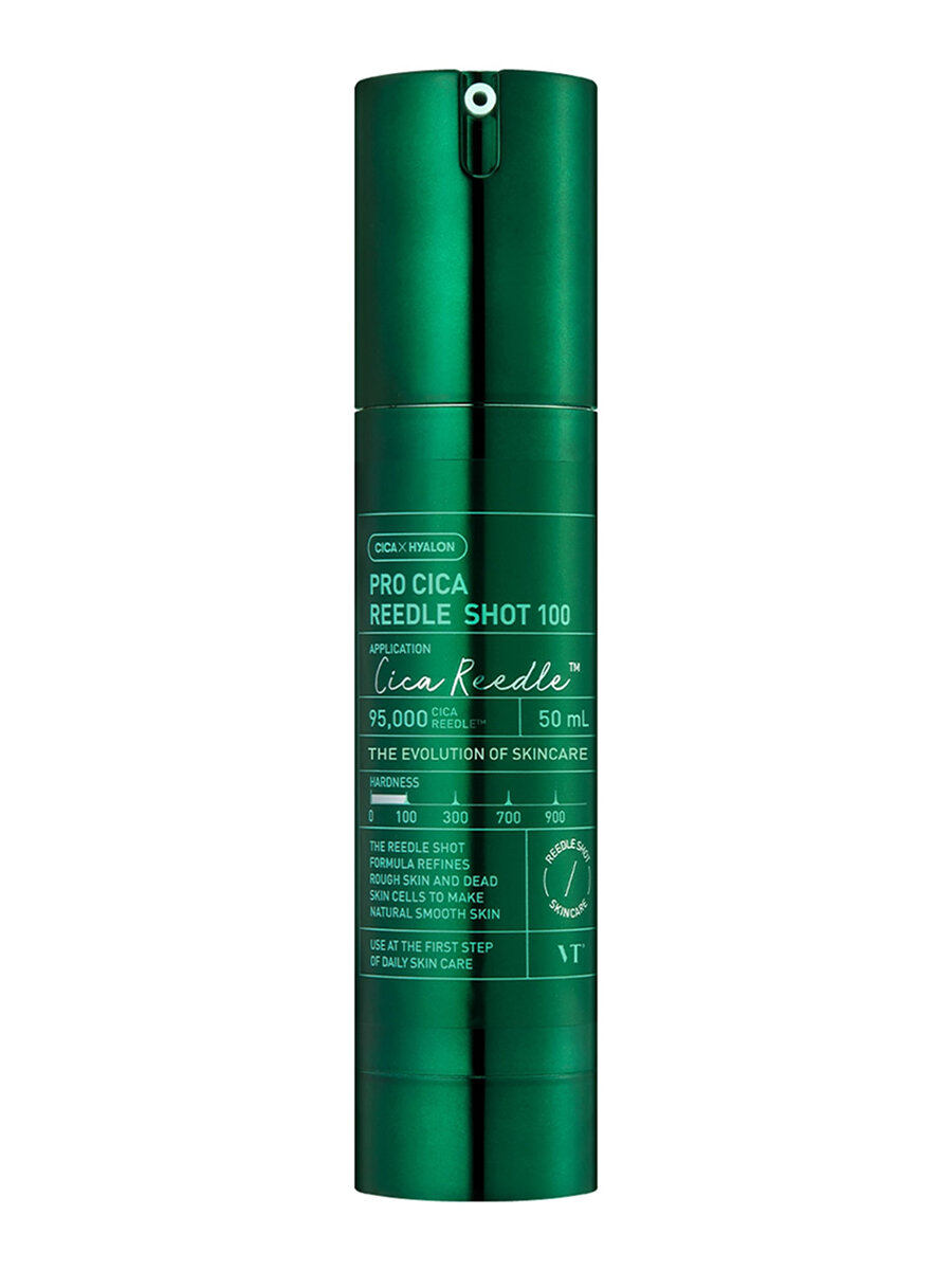 VT Cosmetics Бустер-сыворотка для чувствительной кожи для лица с микроиглами и экстрактом центеллы азиатской / Pro Cica Reedle Shot 100, 50 мл