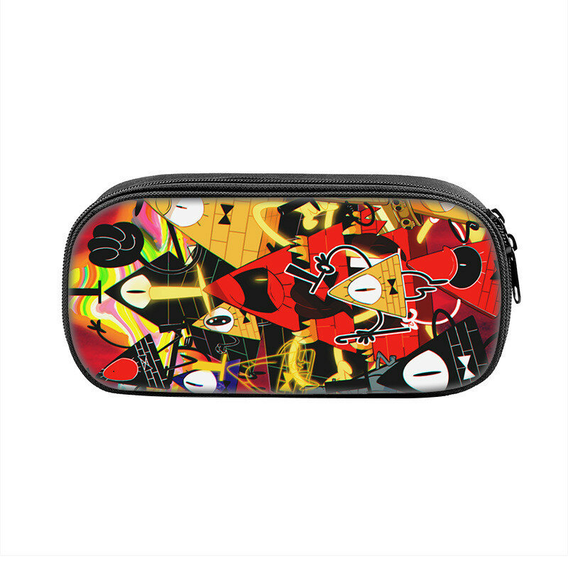 Мягкий пенал гравити фолз персонажи большой объем прочный нейлон для школы и дома стиль 19