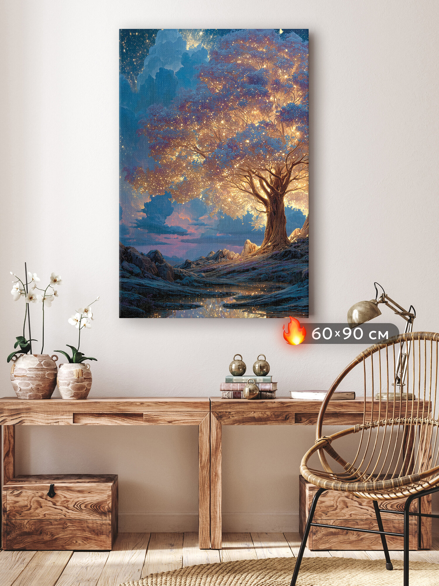 Картина Postermarket " Пейзаж" на холсте с подрамником 60х90 см.